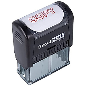 ExcelMark A1539 Copy Self-Inking Stamp - Red Ink