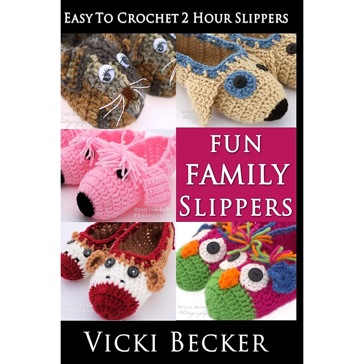 Fun Family Slippers (Easy to Crochet 2 Hour Slippers)