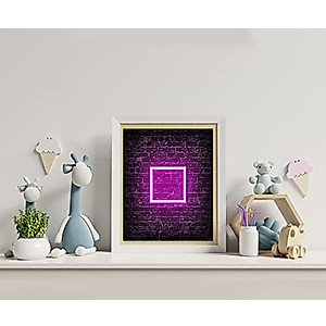 Printed Neon Gaming Posters Set of 6 (8”X10”), Boys Room Decorations for Bedroom, Game Room Decor, Video Game Art Gift, Video Game Print, Video Game Poster, No Frames