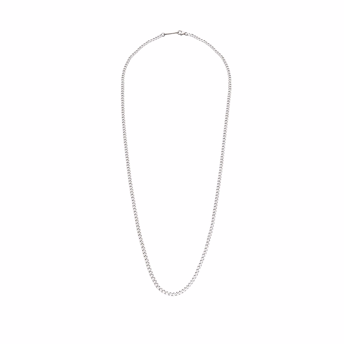 Miansai Cuban Chain Necklace | Brushed Sterling Silver