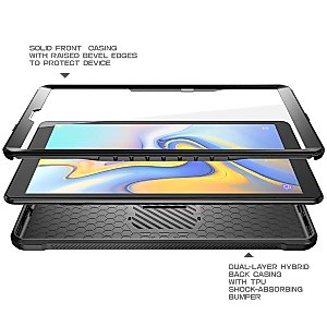 SUPCASE Unicorn Beetle Pro Series Case for Galaxy Tab S5e Case, Full-Body Rugged Protective Case with Built-in Screen Protector for Samsung Galaxy Tab S5e 10.5" 2019 Model (SM-T720/T725) (Black)