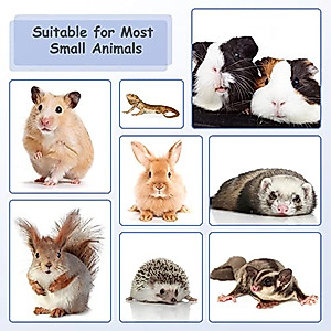 ROZKITCH 4 Pieces Guinea Pig Blanket Bed, Washable Hamster Bedding Pad for Small Animal, Soft Plush Fleece Mat for Sugar Glider Hedgehog Chinchilla Sleep Bed, Rabbit Cage Accessories 11.8 x 15.7inch