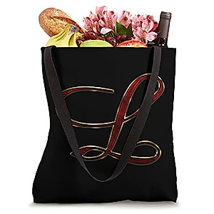 Monogram Initial Letter L Tote Bag