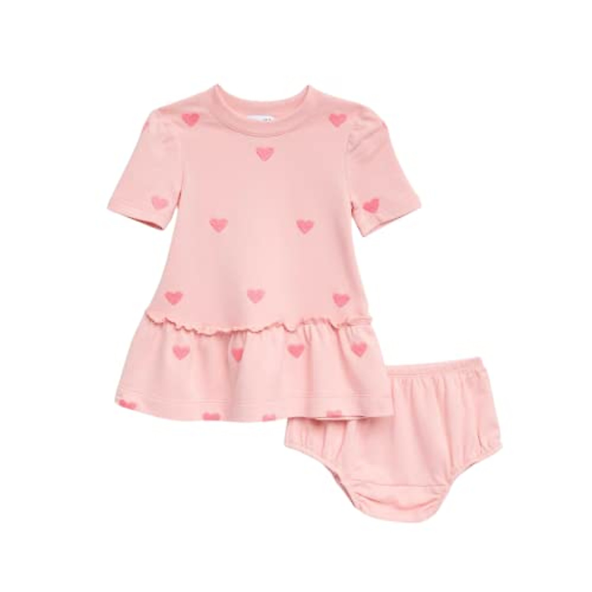 Splendid Baby Girls Embroidered Heart Dress, Peach Blosson, 6-12M