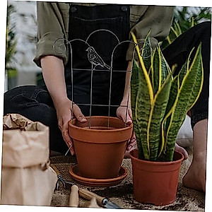 Yardwe 10 Pcs Plant Shelf Outdoor pots Plants Plant Cages Stake Climbing Plant Trellis Climbing Plants Holder Potted Plant Indoor Plants Stand Tomato Plant Roses Plants Rose trellises