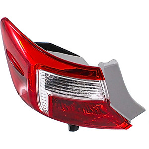 Evan Fischer Driver Side, Outer Tail Light Compatible with 2012-2014 Toyota Camry - TO2804114