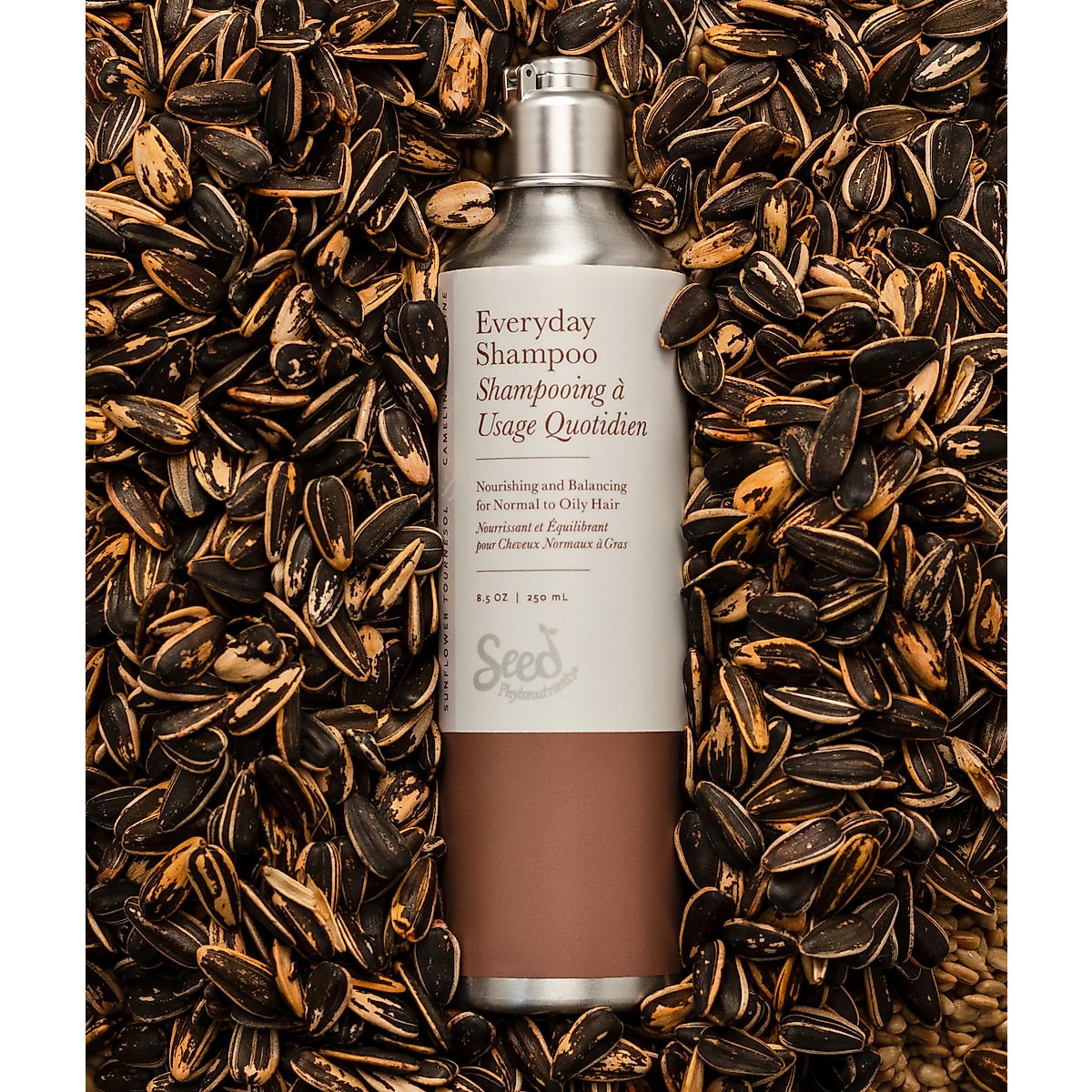 Seed Phytonutrients - Natural Everyday Shampoo | Sustainable, Vegan Clean Beauty (8.5 fl oz | 250 ml)