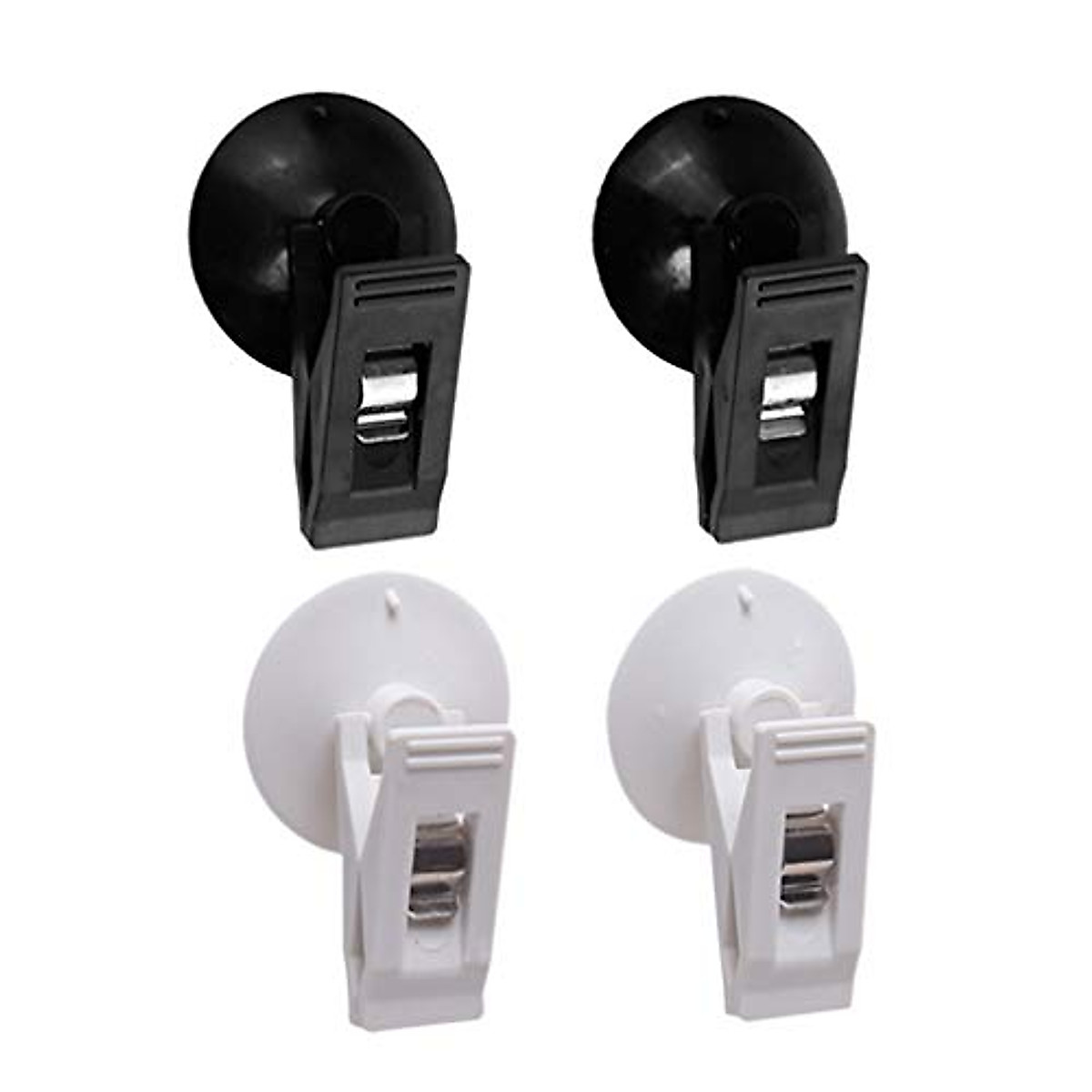 Wakauto 4PCS Suction Cup Clips Plastic Advertising Pop Display Cards Holder Curtain Clamp Storage for Car Auto