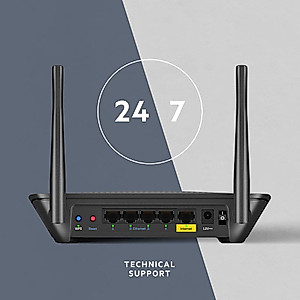 Linksys Mesh Wifi 5 Router, Dual-Band, 1,200 Sq. ft Coverage, Supports Guest WiFi, Parent Control,12+ Devices, Speeds up to (AC1300) 1.3Gbps - MR6350