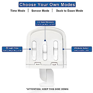 AmeriTop Motion Sensor Lights Outdoor, 2-in-1 Ultra Bright 3500LM 35W LED Security Flood Lights with Motion Sensor Mode & Dusk to Dawn Sensor Mode/ETL Certified, IP65 Waterproof