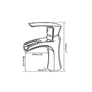 Bath Basin Faucet Brass Black Chrome Faucet Brush Nickel Sink Mixer Tap Vanity Hot Cold Water Bathroom Faucets,Chrome