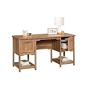 Sauder Coral Cape Desk, L: 58.62" x W: 23.47" x H: 30.0", Sindoori Mango Finish