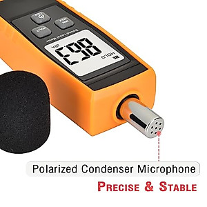 Hand-Held Sound Level Meter,V-Resourcing 30~130 dB Decibel Noise Measurement Tester with Backlight Digital LCD Display for Indoor/Outdoor Uses [Max/Min/Hold Function]