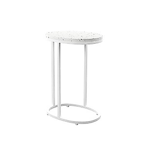 SEI Furniture Vicanno Terazzo Outdoor Accent Tables, White