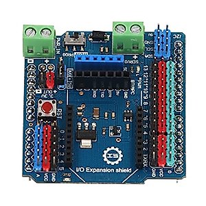 Sensor Expansion Module, Sensor Expansion Board 3.3V 5V 3P 14 Digital 6 Analog Ports Practical Plug and Play Support External Power Supply for DIY