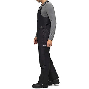 Arctix Men's Avalanche Athletic Fit Insulated Bib Overalls, Black, Large/32" Inseam