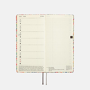 Hobonichi Techo Weeks [English/Tall and Slim Size/January 2024 Start] Liberty Fabrics: Emma and Georgina