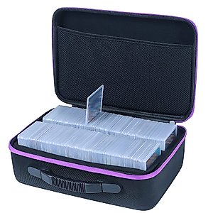 Kanmass Pro Graded Card Storage Box Trading Card Box-CSG & PSA Graded Card Case with Zipper Lock-Trading Card Case for Cards - Baseball Card&Sports Card Storage Box, MTG Card Storage