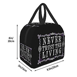 antcreptson Never Trust The Living Oxford Cloth Waterproof Thick Insulation Bag Picnic Bag Large Portable Lunch Box Bag Frozen Bag Insulation Package