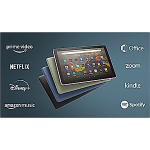 Amazon Fire HD 10 tablet, 10.1", 1080p Full HD, 64 GB, latest model (2021 release), Black (Renewed Premium)