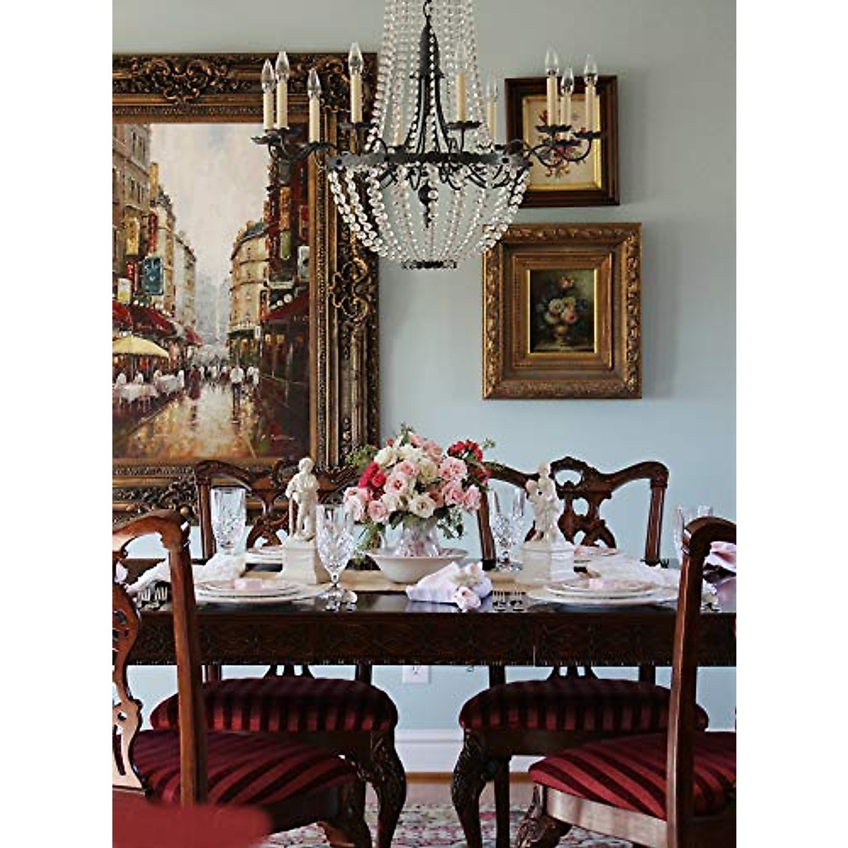 Crystal Glass Water Goblets, 16 Ounce Elegant Crystal Glasses for Water, Juice, Beer, Wine, and Cocktails, Iced Beverage Glassware – Set of 4