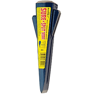 ESTWING Camper's Axe - 26" Wood Splitting Tool with All Steel Construction & Shock Reduction Grip - E45A | Estwing E-5 5 Lb Sure Split Wedge