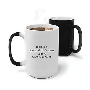 Special Person Gift for Front Desk Agent Receptionist Coworker Humor 11oz 15oz Color Changing Mug