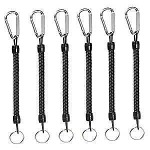 DOITOOL 24 pcs Lanyard for Phone for Cell Phone Fishing Lanyard Cellphone Lanyard Fishing Gear Tool Retractable Fishing Ropes Safety Boating Rope Security Gear Tools Key Rings Keychains