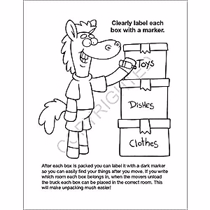 ZoCo - When I Move - Coloring Books (50 Bulk Pack, Without Crayons) - Real Estate Agent Gifts - Realtor Supplies - Games, Puzzles, Activities for Kids