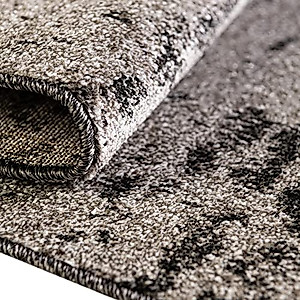Rugs.com Angelica Collection Rug – 6' x 9' Dark Gray Medium Rug Perfect for Bedrooms, Dining Rooms, Living Rooms