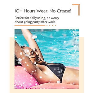 TSUVIMI 2-in-1 Shimmer Eyeshadow Stick (Sky Blue and Marine Blue) High-Pigment Cream-to-Powder Formula for Long-Lasting, Crease-Free Wear, Water and Oil-Resistant, and Effortless Blending