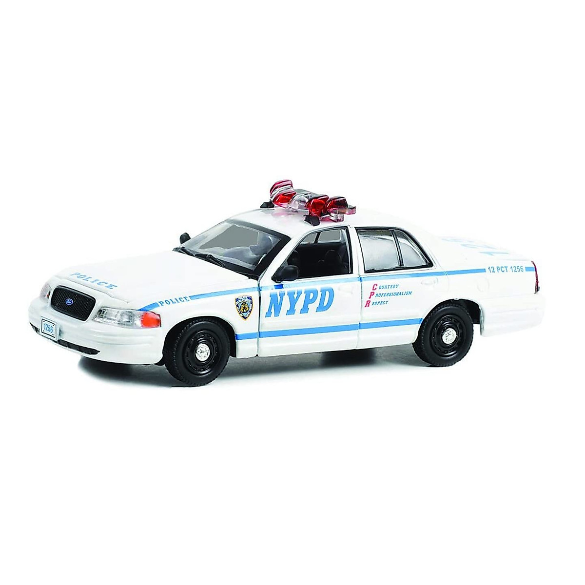 Greenlight 86633 Hollywood Quantico - 2003 Crown Victoria Police Interceptor New York City Police Dept (NYPD) 1/43 Scale Diecast