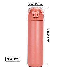 SEASD 350ml Coffee Mug Thermos Stainless Steel Vacuum Insulated Bottle BPA Free Travel Mini Thermal Flask (Color : C)