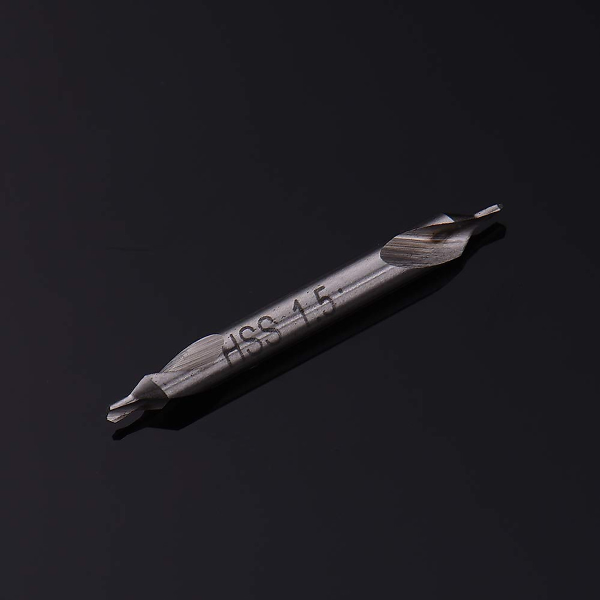 Combined Countersinks Drills Set Tool 5 Pack Center Drill Countersink Lathe Bit Mill Tooling Set Tip Angle 60 Degree Bits for Metal, Alloy, Copper, Iron, Aluminum, Titanium and Wood Working
