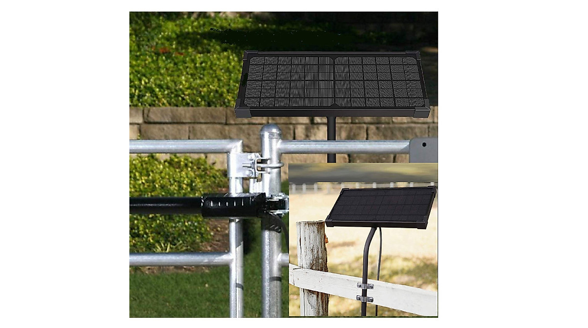 SolarEnz 10W Mono Solar Panel Charger for Gate & Fence Security