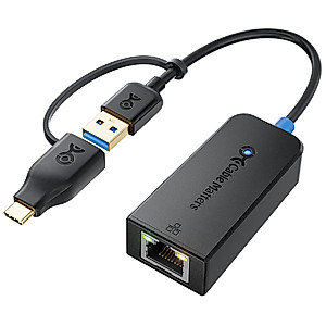 Cable Matters USB C to 2.5 Gigabit Ethernet Adapter, USB to 2.5 Gigabit Ethernet Adapter, Not Compatible with M2 Macs (2.5g Ethernet to USB, 2.5gbps Ethernet Port) -Compatible with Thunderbolt 4 USB 4