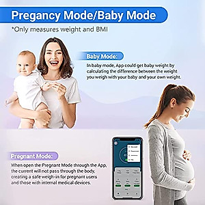 Bluetooth Scale for Body Weight, Living Enrichment Smart Body Fat Weight BMI Bathroom Scales for Body Weight and Fat, High Accuracy Sensor, Body Composition Scales Monitor with Smartphone App, 400 lbs