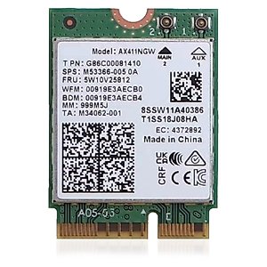 HighZer0 Electronics AX411 WiFi 6E Card | Tri-Band Wi-Fi | Up to 3.0 Gbps | CNVio2 M.2 WiFi Card for PC | Supports Bluetooth 5.3 | Requires Intel 12th+ Gen CPU Windows 10/11, Linux | AX411NGW (AX411)