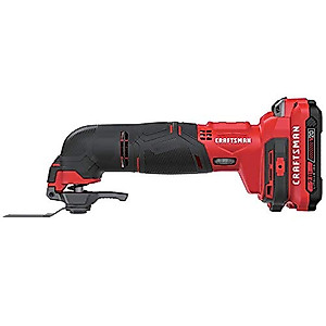CRAFTSMAN V20 Cordless Multi-Tool, Oscillating Tool Kit, 16 Piece Kit with Blades, Sand Paper, Battery and Charger Included (CMCE500D1)
