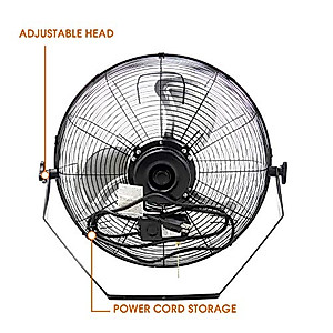 Vie Air Fan Collection, 18 Inch, Black VA-18W