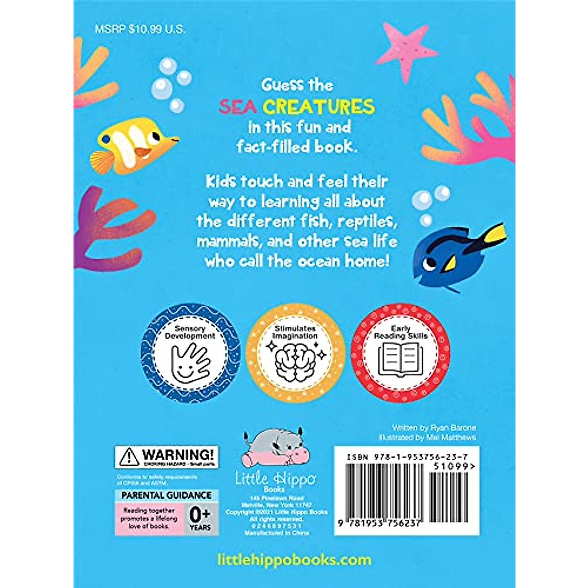 Under the Sea - Silicone Touch and Feel Board Book - Sensory Board Book