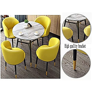 Office Conference Table, Office Business Hotel Reception Dining Table Set, Office Table and Chair Set Creative Round Table Study Living Room Bedroom Home Company Company Shop Reception Table (Color :