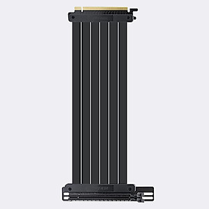 IBEST IMPETUS Vertical GPU Mounting Bracket Graphics Card Holder Kit with PCIE Riser Cable 90 Degree Right Angle 25cm Black