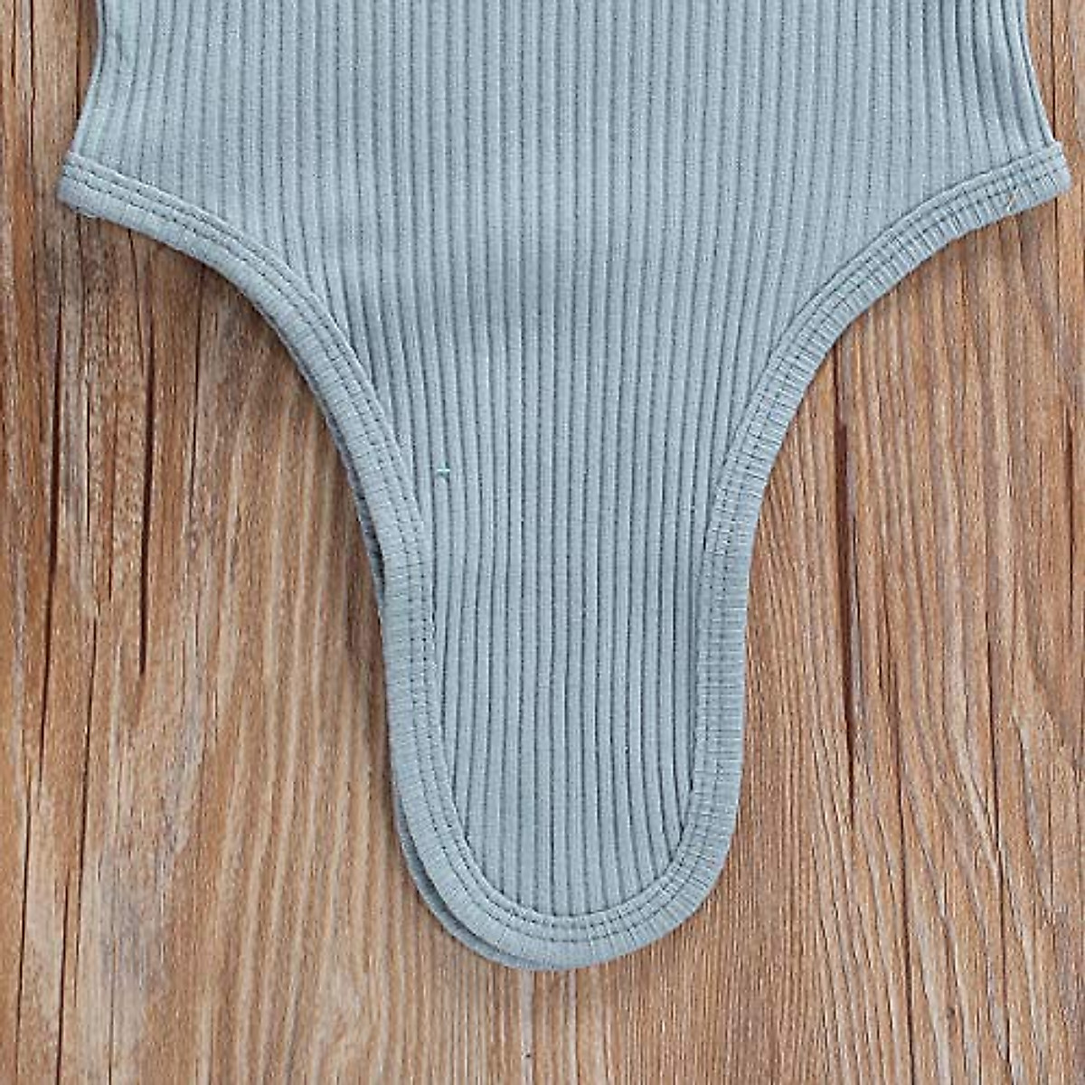 CIYCUIT Baby Boy Girl Gowns Newborn Coming Home from Hospital Outfit Ribbed Knotted Nightgown with Hat Blue 0-6 Months