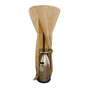 Hiland PRM-T HVD-CVR-ECON Heavy Duty Tall Patio Heater Cover, 87", Tan