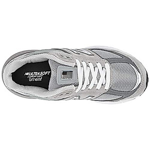 New Balance Women's Made in US 990 V5 Sneaker, Grey/Castlerock, 10.5 Wide