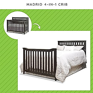CC KITS Full-Size Conversion Kit Bed Rails for Sorelle Cribs (Espresso, Model #221)