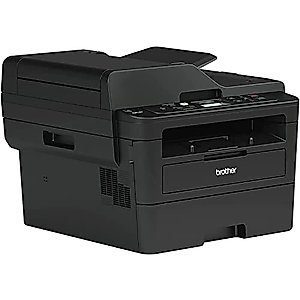 Brother DCPL2550DW Monochrome Wireless Laser Printer, Print Scan Copy, Automatic Duplex Printing, 2-Line LCD Display, 36 ppm, 50-Sheet ADF, 2400 x 600 dpi, Black, Bundle with Cefesfy Printer Cable
