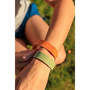 Mosquito Guard Repellent Bands / Bracelets (12 Pack) Made with Natural Plant Based Ingredients - Citronella, Lemongrass Oil. DEET Free