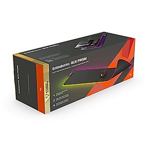 SteelSeries QcK Prism Cloth XL - Gaming Mouse Pad - 2 Zones RGB Lighting - Real Time Event Lighting - CS: GO Neon Rider Edition PC